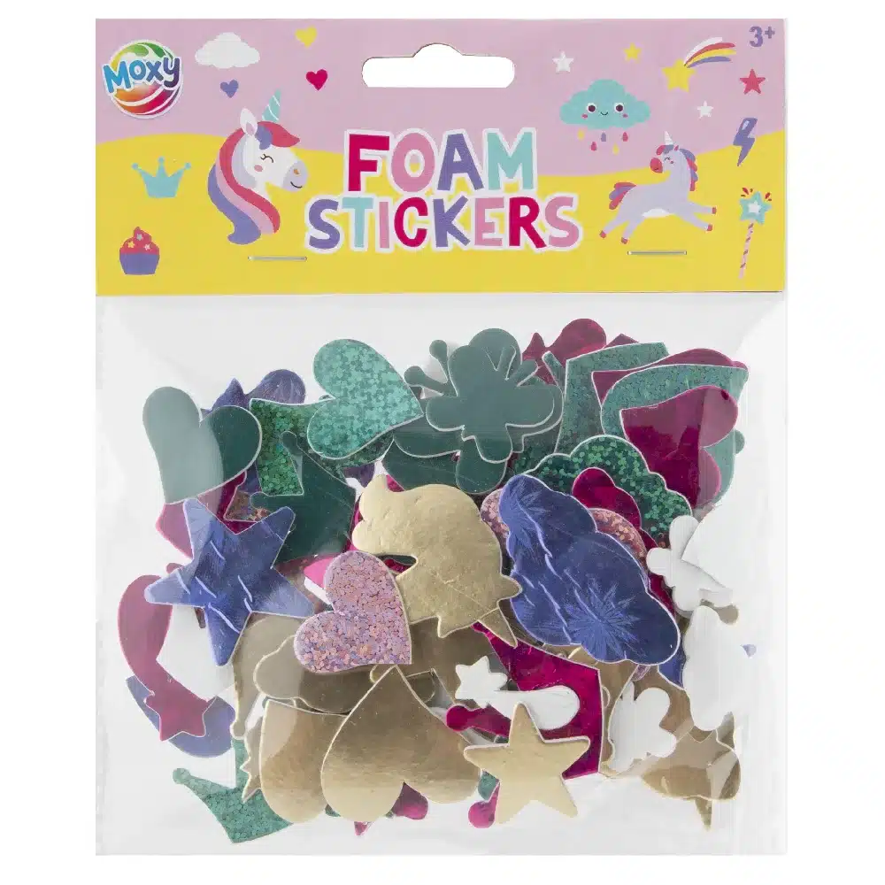Moxy Foam Stickers Unicorn/Princess - Eurocity