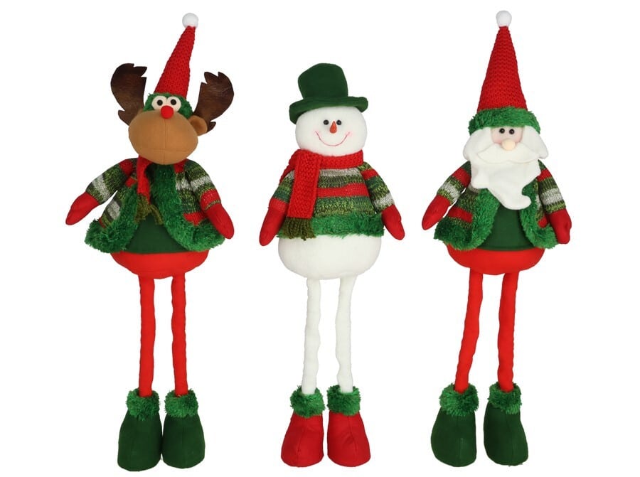 Christmas Figures with Extendable Legs 17x11x30-(60cm ) - Eurocity