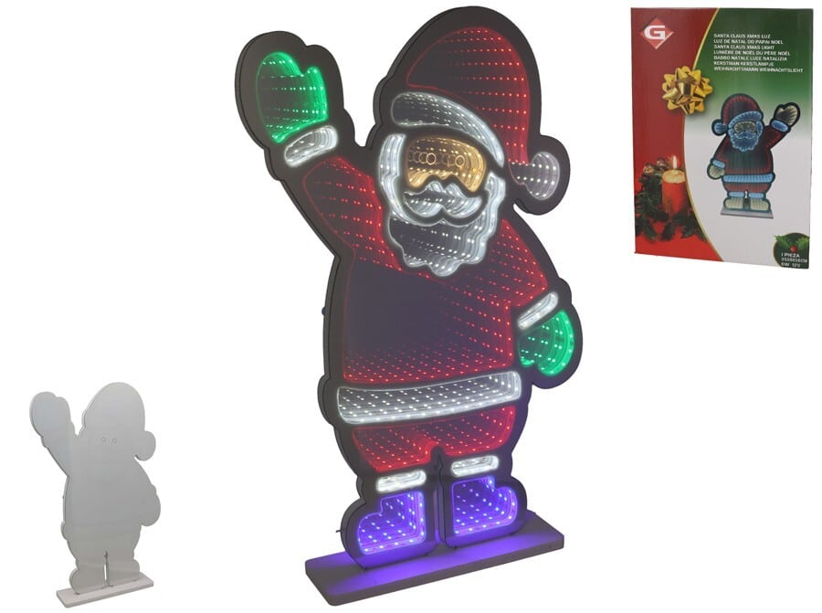 Santa Claus Xmas Light-Up 35x8x56cm - Eurocity