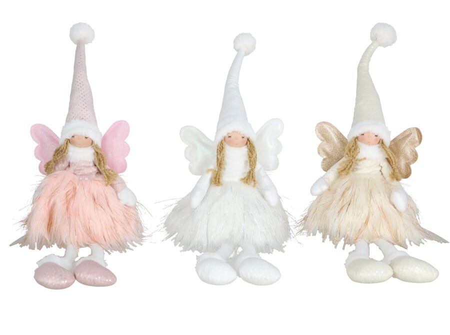 Sitting Angel Sofia 4 Led 3 Assorted Models 22x16x50cms - Eurocity