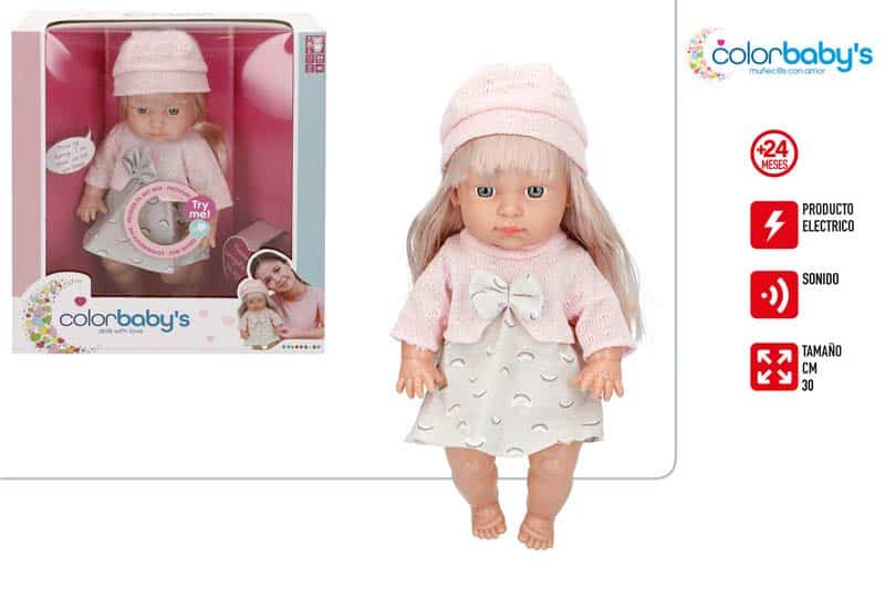 Baby Doll 30 Cm with sounds - Eurocity